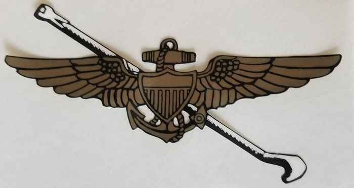 Tailhook Association Ship's Store: US Navy Wings and Hook Static Sticker