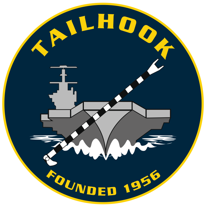 Tailhook Association Ship's Store: Ship and Hook Decal 3.5"