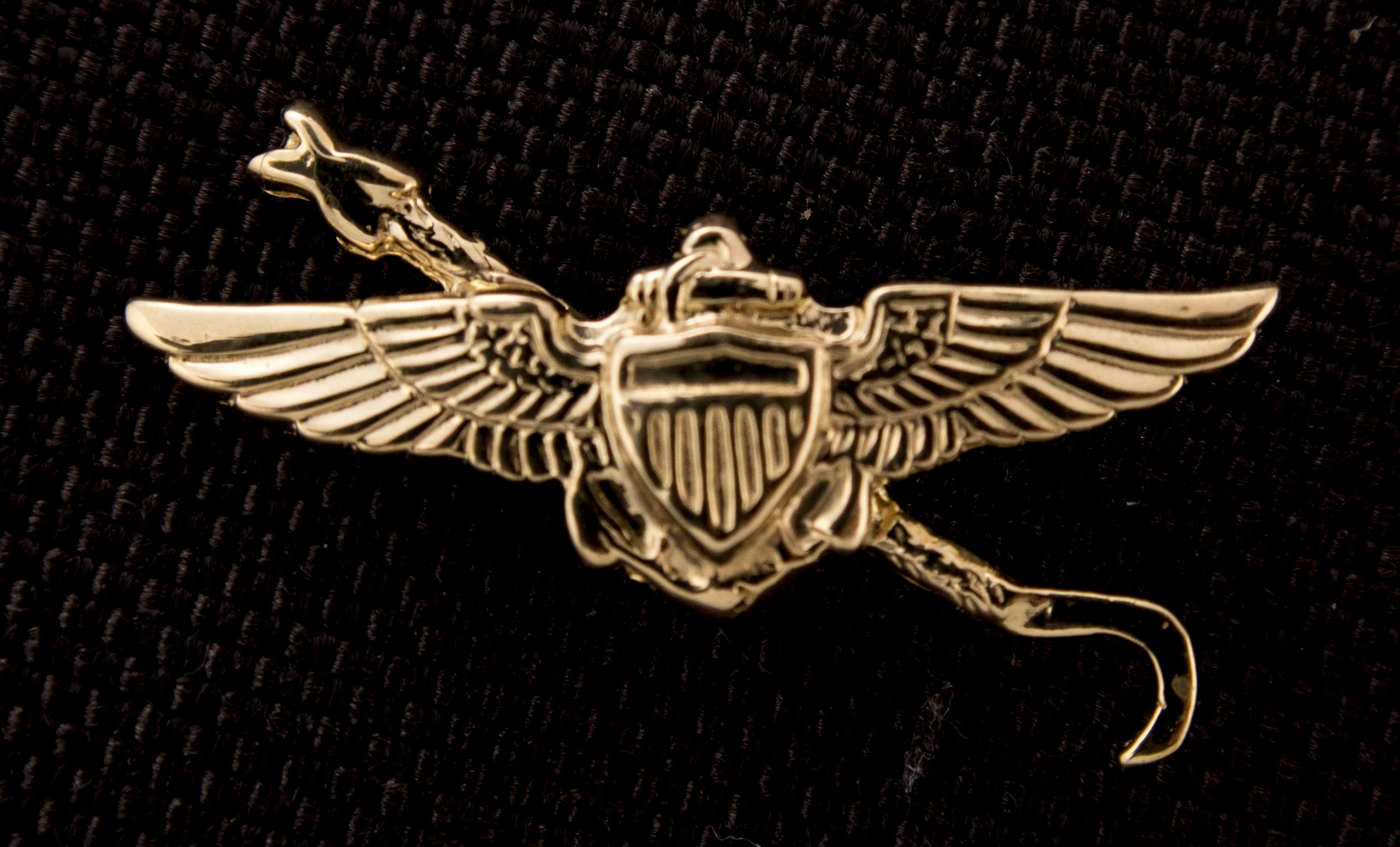 Tailhook Association Ship's Store: Pilot Wings & Hook Pin 3/4"